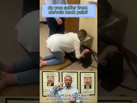 Did you know that 99% of lower back pain starts in the neck?