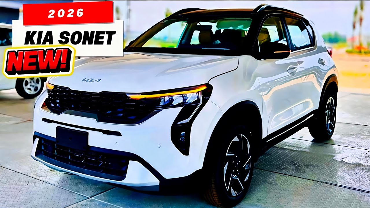 New Kia Sonet ( 2026 ): 5 Cools Features! White Color