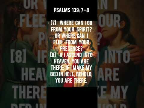 Daily Bible Verse ||| Psalms 139:7-8 ||| Bible Verse about Omnipresent of God 🙏 praise the Lord