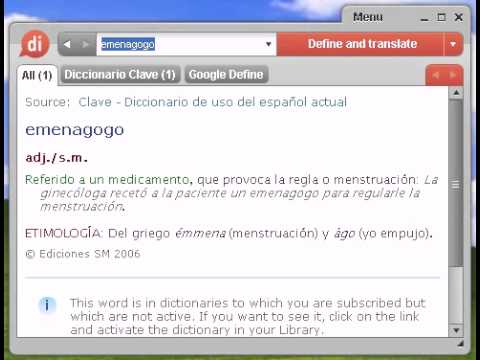 Definición de emenagogo