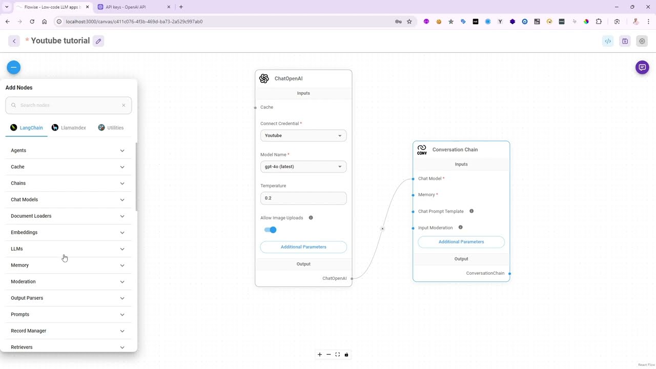 Flowise AI Tutorials - First ChatFlow - Part 2