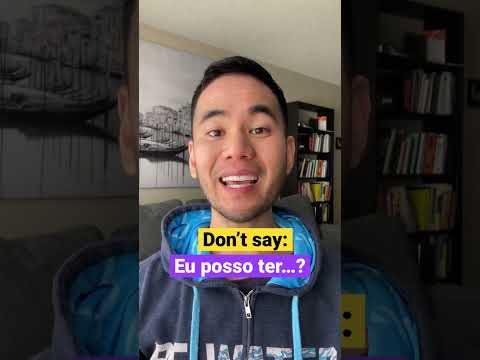 Are you making this mistake in Portuguese? (EU POSSO TER..?) #learnportuguese #brazilianportuguese