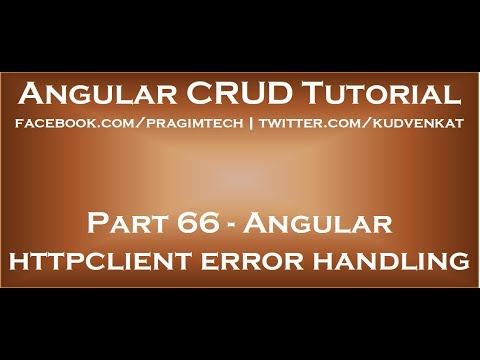 Learn Angular httpclient error handling - Mind Luster