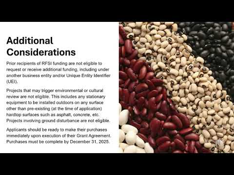 Resilient Food Systems Infrastructure Program - Webinar - June 19, 2025