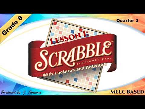 Scrabble | Indoor Recreational Activity | P.E. 8 | Quarter 3 | MELC Based