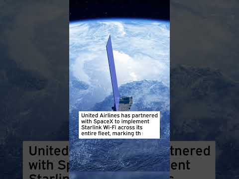United Airlines Partners with SpaceX for Free Starlink Wi-Fi on All Flights #UAL #SpaceX #Starlink