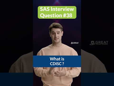 What Is CDISC | SAS Interview Questions - 38