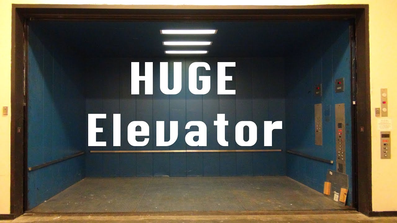 HUGE Freight Elevator ride - Texas sized Thyssen Dover Hydraulic with CUSTOM IMPULSE and EPIC MOTOR