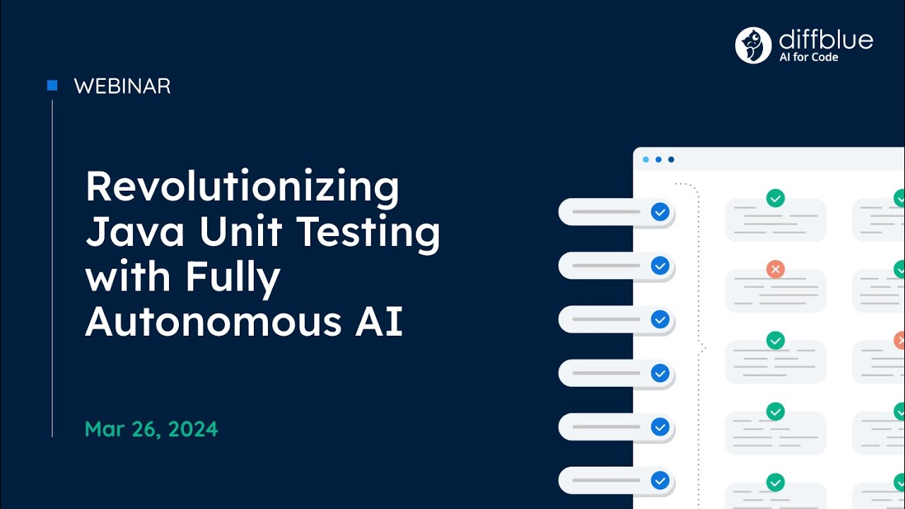Revolutionizing Java Unit Testing with fully Autonomous AI Diffblue Cover