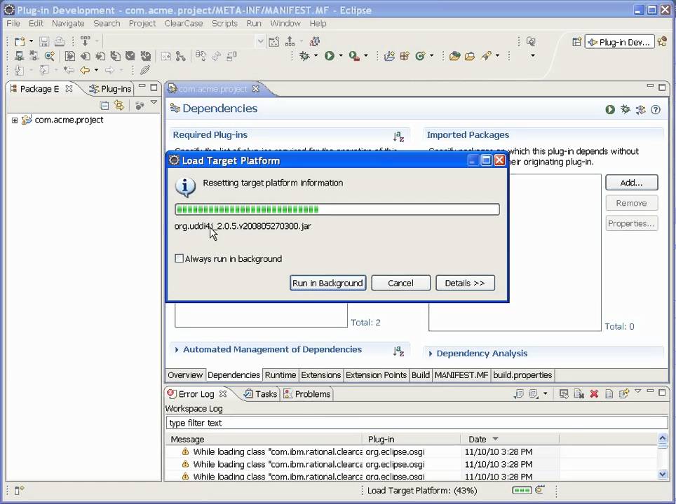 Quick Tip - Importing Packages and dependencies in Eclipse