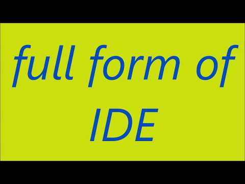 full form of ide