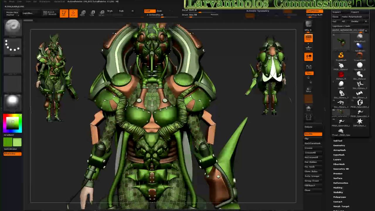 #artstation #sculpting #hardsurface Character Design Focused on Cyberpunk, Mechs, and Anything cool