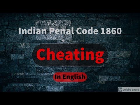 Cheating in English | Indian Penal Code | Easy way