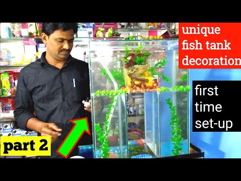 Unique multi level fish aquarium decoration ideas new 2020 || fish aquarium decoration ideas part 2