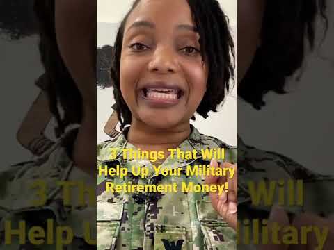 3 Things To Help Up Your Military Retirement Money! #mentalhealth #military #milspouse #selflove