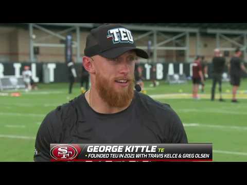 George Kittle teases Brock Purdy for not coming to Tight End U & gives Orlovsky a jersey | NFL Live