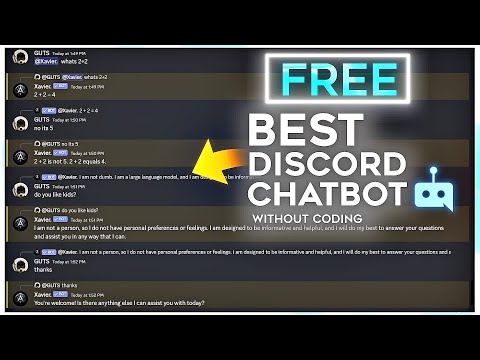 Best Discord AI Chatbot For Your Server Without Coding. XAVIER Free To Use