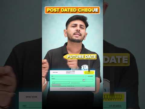 What is POST dated Cheque? 🤔  #Shorts #PhysicsWallah #PW