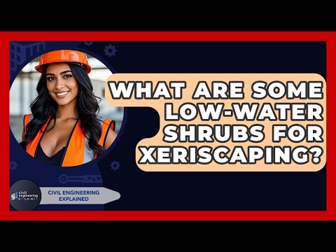 What Are Some Low-Water Shrubs For Xeriscaping? - Civil Engineering Explained