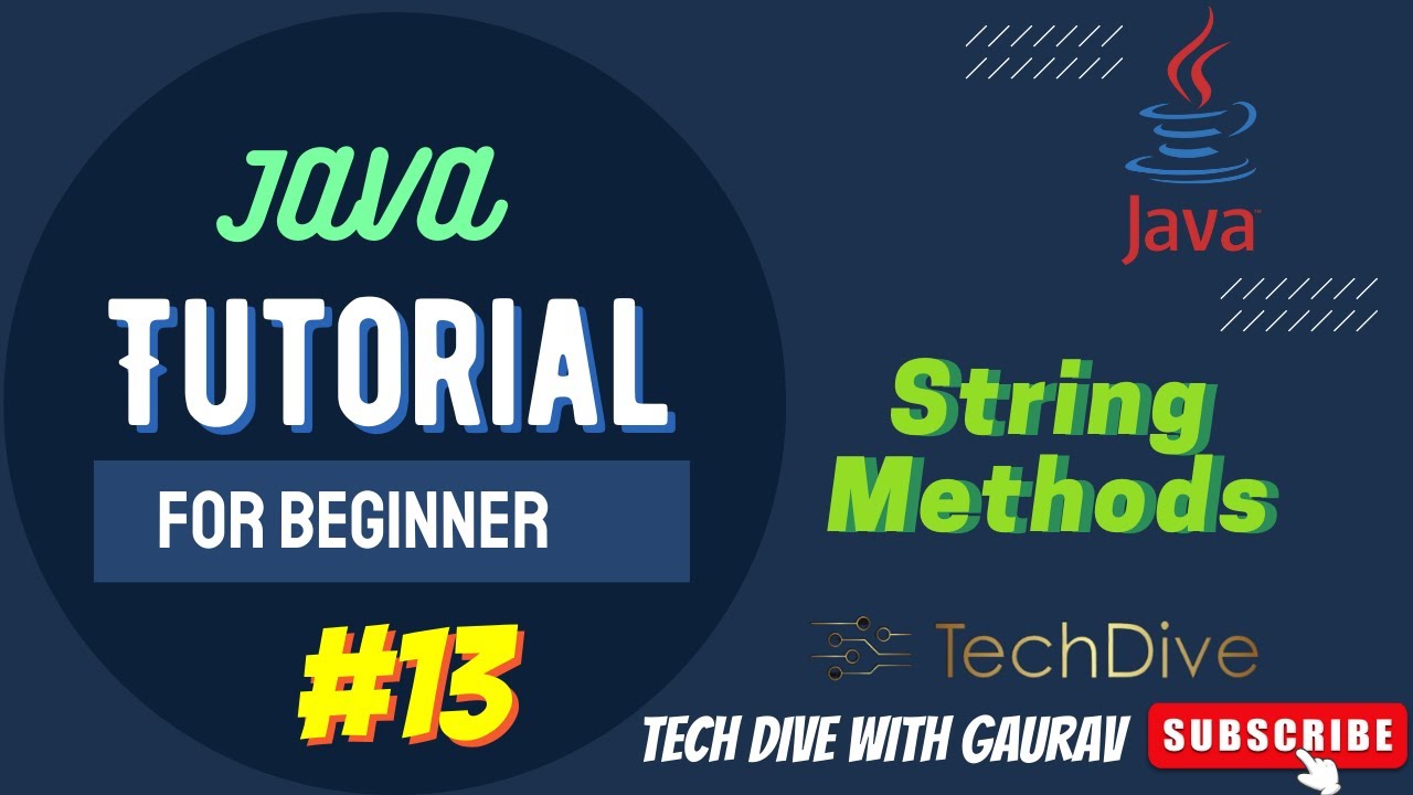 Java String Methods | Tutorial #13 |