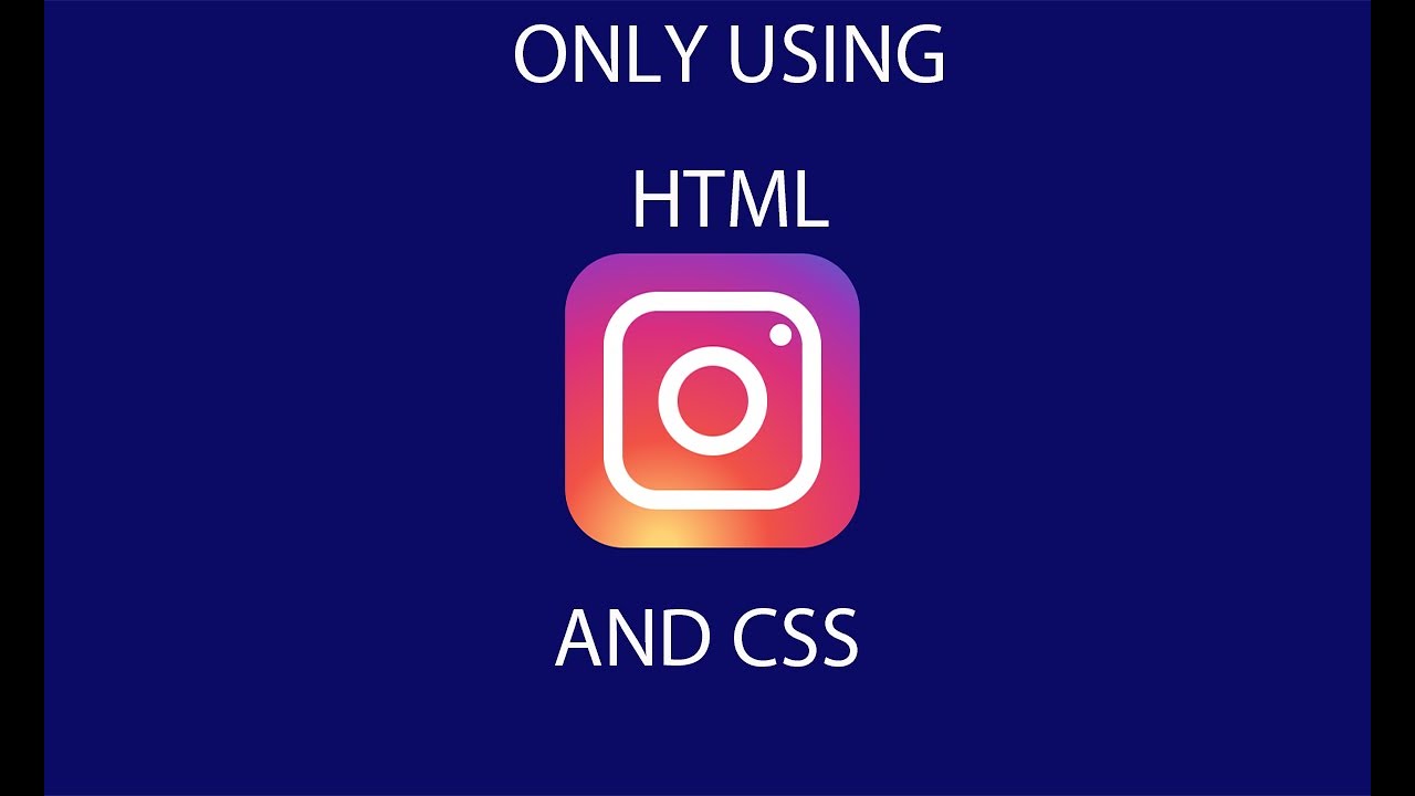 How to make INSTAGRAM logo using HTML , CSS