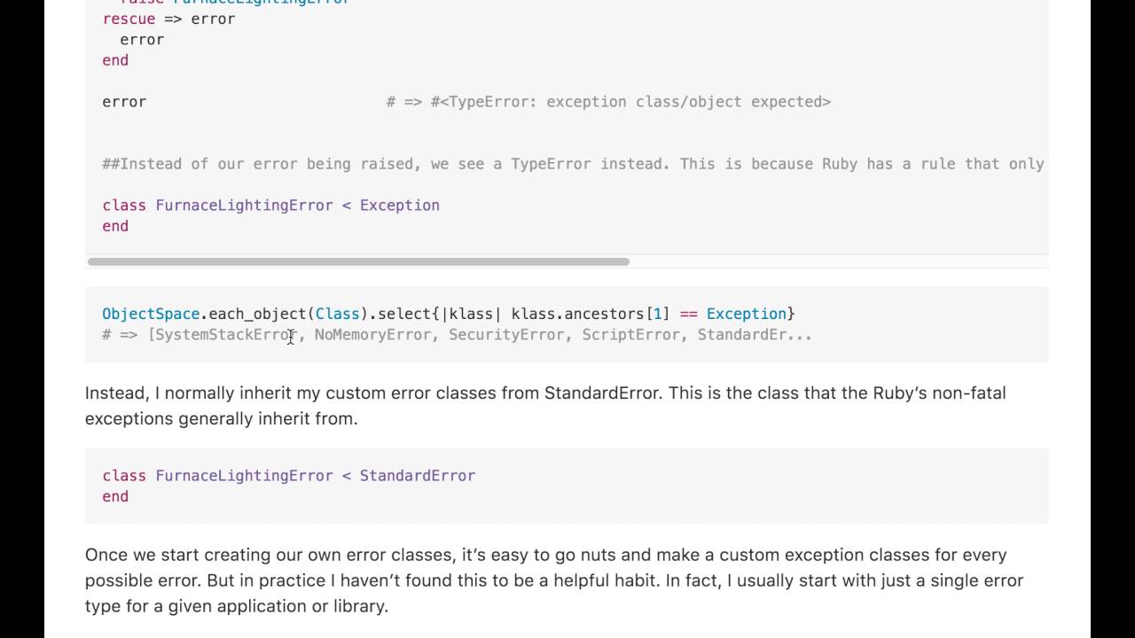 ruby custom exception