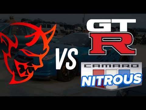 Nissan GT-R Drag Races Dodge Demon, Destruction Is Instant - autoevolution