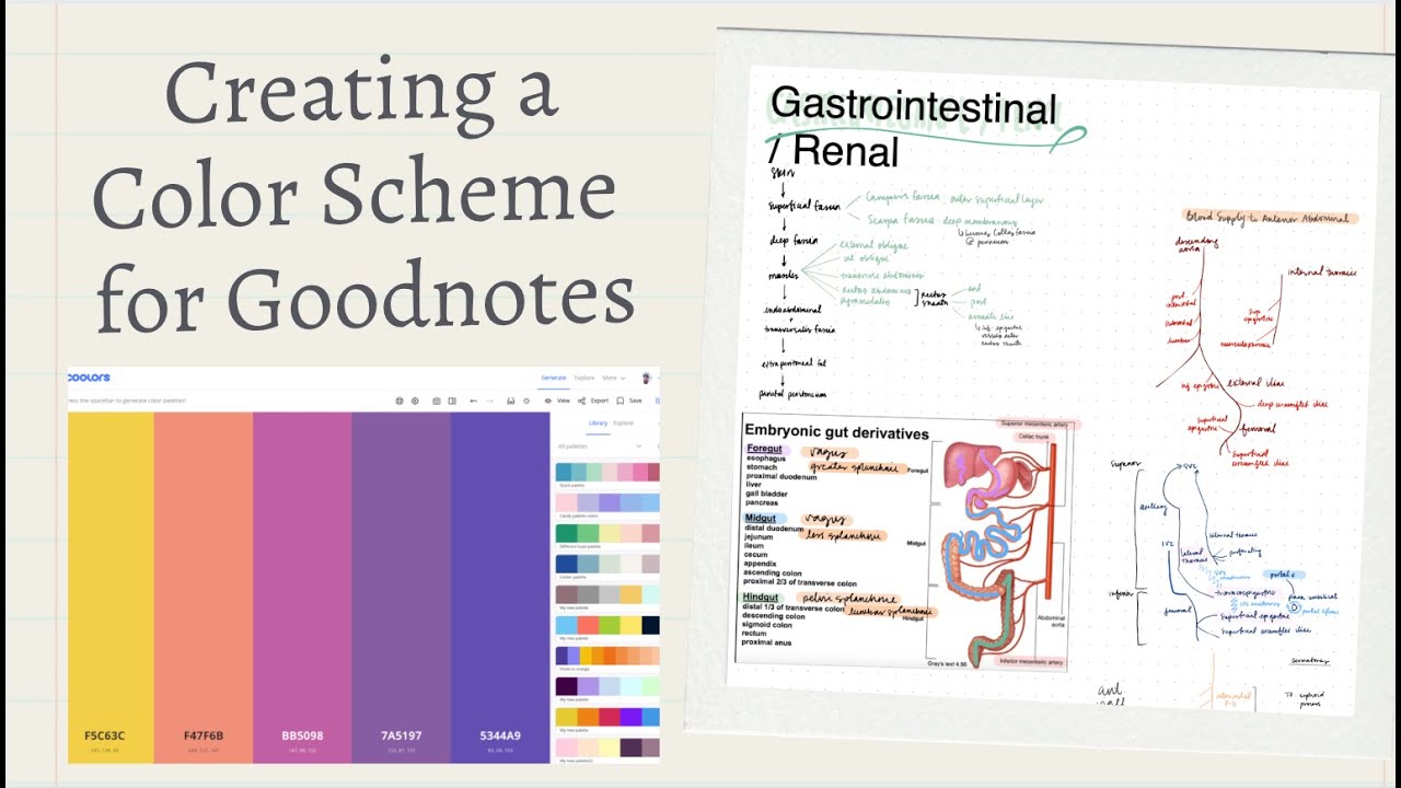 Creating a Color scheme for Goodnotes