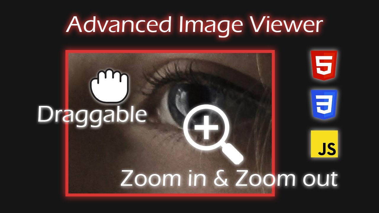 Advanced Image Viewer with HTML, CSS and JavaScript | Zoom in, Zoom out and Drag