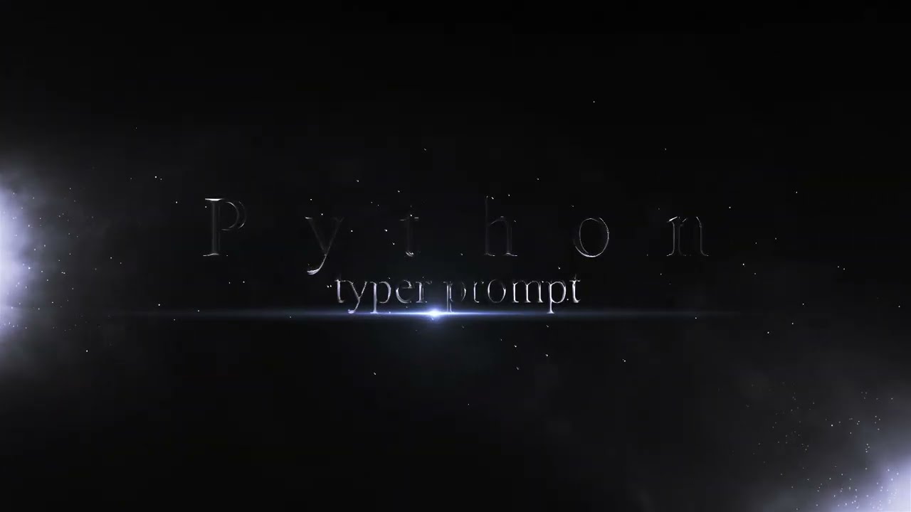 Python - Typer - Prompt