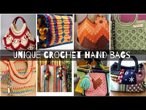 Top 100 beautiful crochet hand bags/crochet hand bags designs ideas