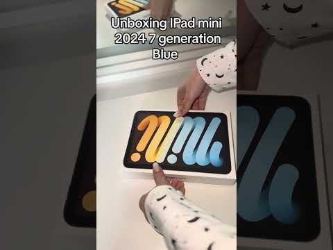 Unboxing IPad Mini 7 generation 2024 Blue #apple #ipadmini #ipadmini7