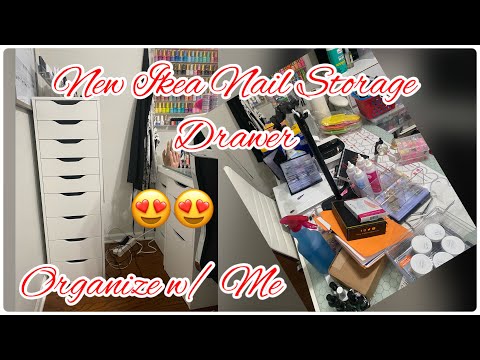 New IKEA Nail Drawer Storage | Organize w/ Me