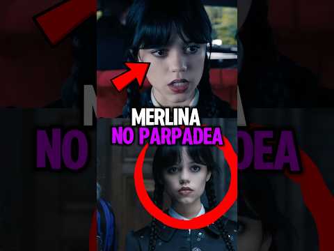 NOTASTE que MERLINA NO PARPADEA!!😨 #merlina #netflix #curiosidades