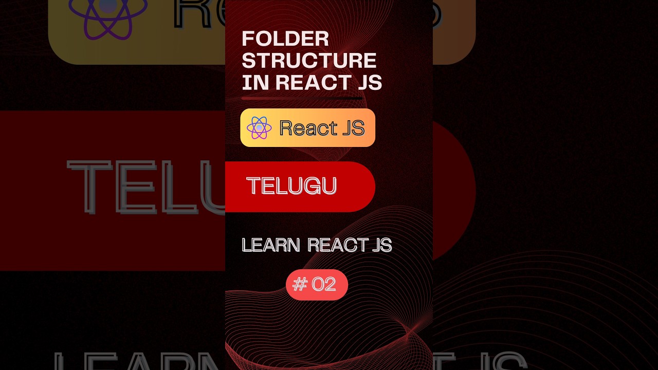 folder structure in React JS Application ( Telugu ) | Learn React JS #02 | React JS Tutorial | React