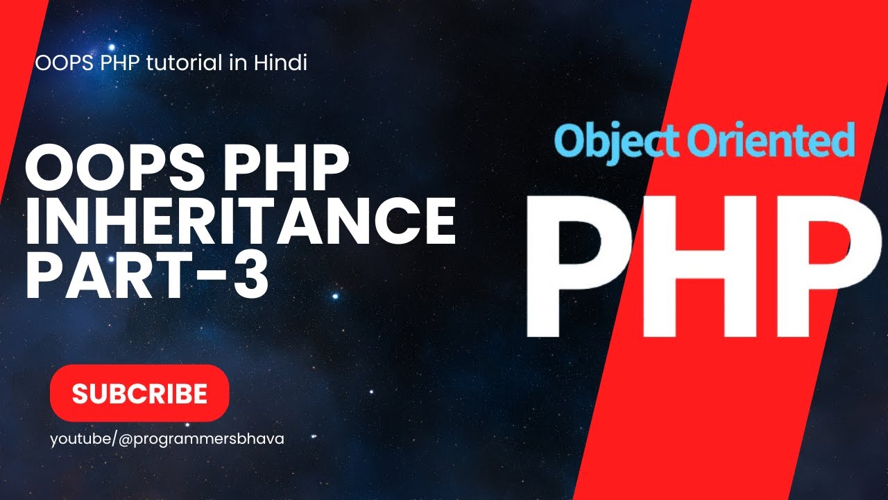 Inheritance Concept OOPS  PHP part-3|PHP Tutorial||Programmersbhava