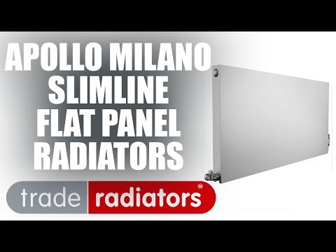 Apollo Milano Slimline Flat Panel Radiator, White, 600mm x 1200mm | by Trade Radiators