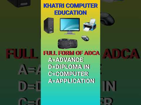 FULL FORM OF ADCA COURSE 🖥️🖥️ #viral #shorts #course