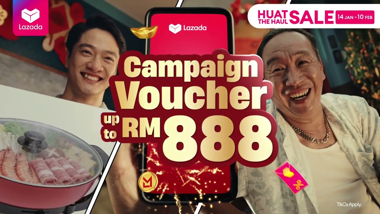 Shop Huat deals on Lazada Huat The Haul Sale! ! Enjoy great deals with campaign voucher up to RM888.