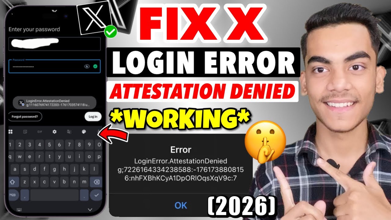 Fix Twitter X Login Error Attestation Denied 2026 | Fix Twitter X Login Problem 2026