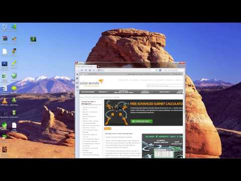 Subnetting Using Solar Winds TCP/IP Subnet Calculator