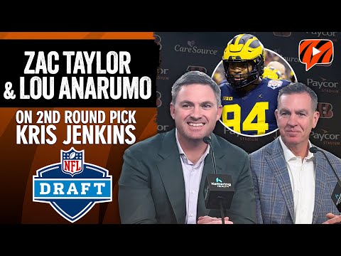 Zac Taylor and Lou Anarumo on Bengals Picking Kris Jenkins in Round 2 of 2024 NFL Draft