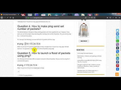 Linux Ping Command Options