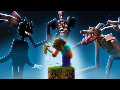 Surviving One Block Skyblock With EVERY HORROR MOD...