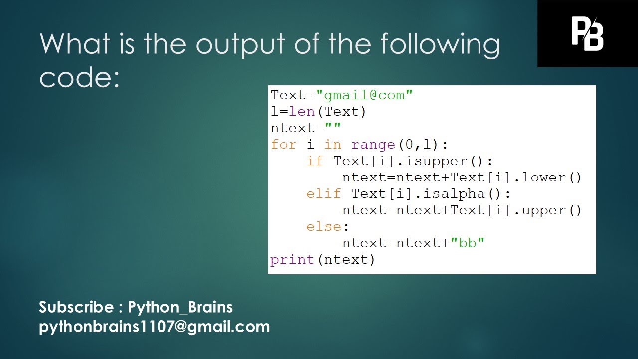 String Output Based Question  2 | String manipulation