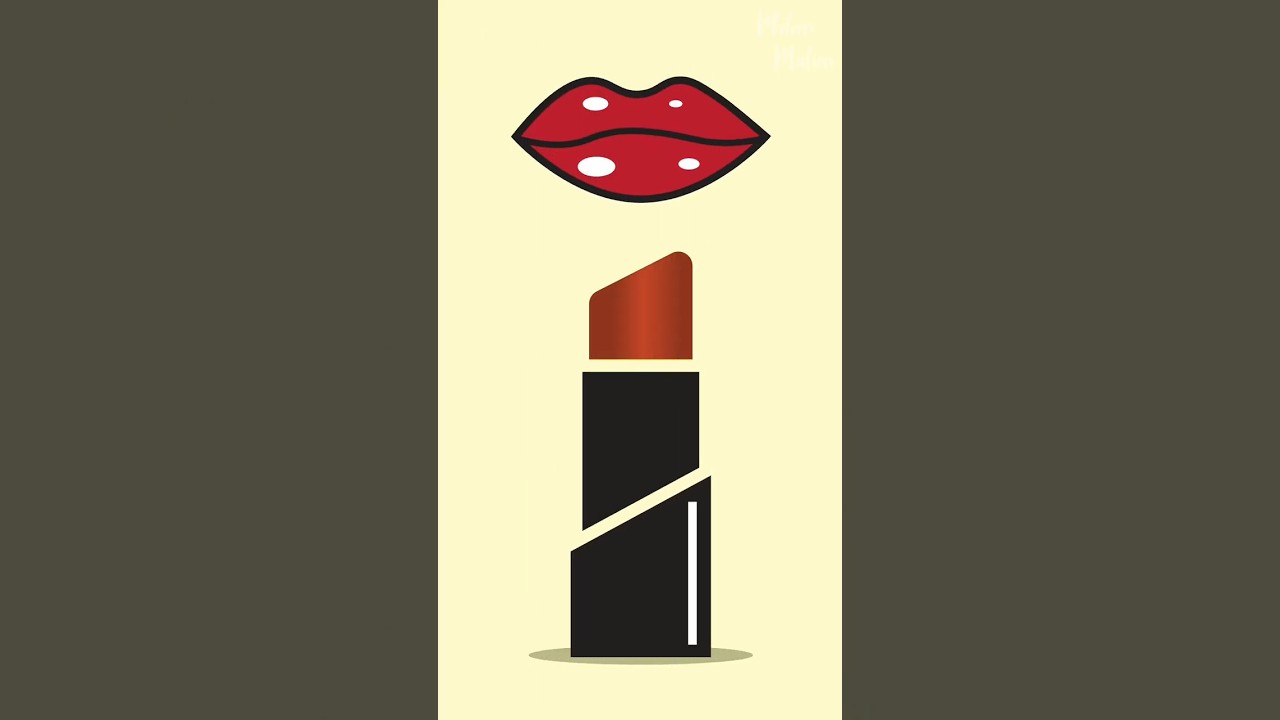 Lipstick Vector Design | Simple Illustrator Icon Tutorial #shorts #motionmation #lipstick