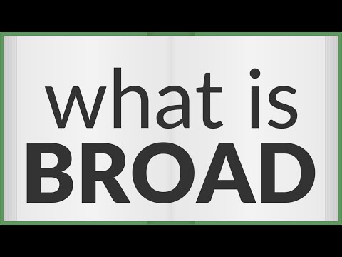 Broad | meaning of Broad