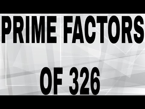PRIME FACTORS OF 326