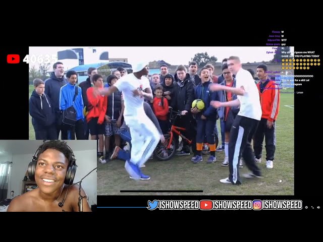 IShowSpeed guides a fan to improve her fashion sense by wearing ...