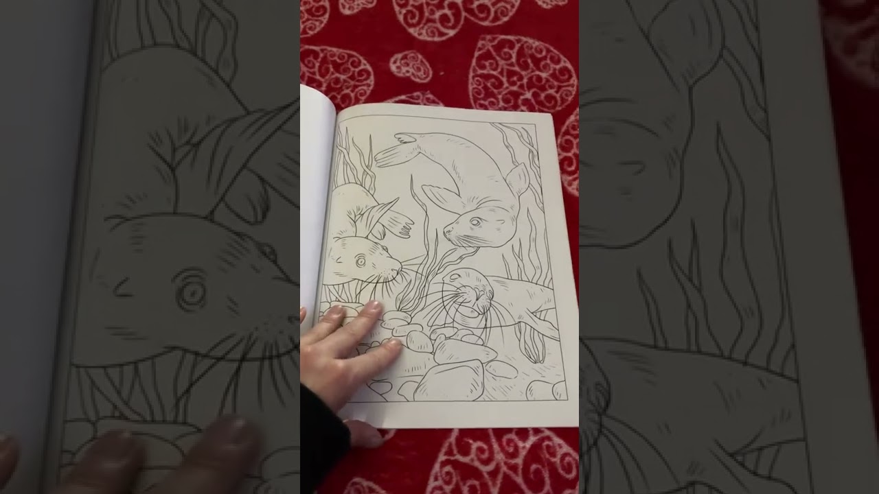 Ocean Wildlife by Coloring Book Cafe Flip Through